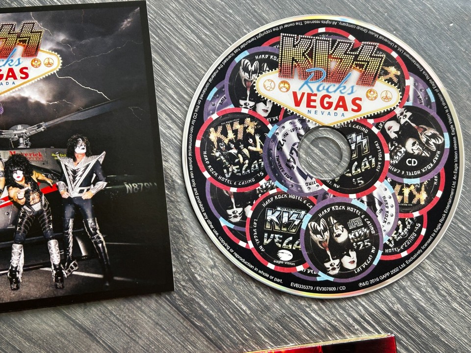 KISS CD Kiss Rocks Vegas Concert Residency DVD Digipak 2016 Gene Paul ...