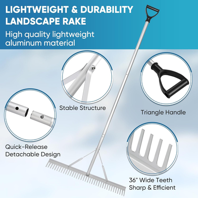 Algae Removal Rake For Lakes And Shoreline Floating Lake Weed Rake - 36 ...