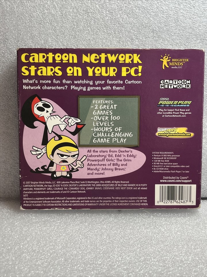 Cartoon Network: Cartoon Cove & To The Eds-Treme!" PC CD-rom -new ...