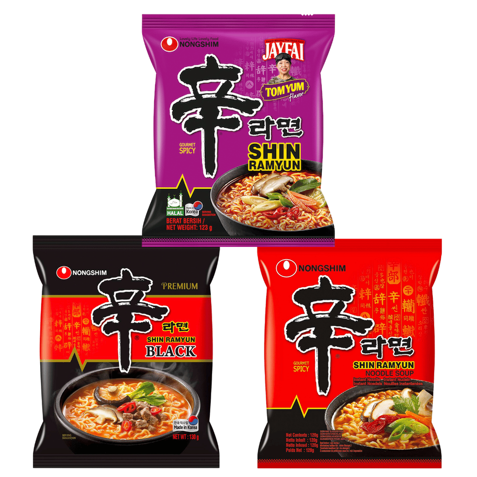 Nong Shim SHIN Ramyun Ultimate Spicy Korean Ramen Nongshim Noodles ...