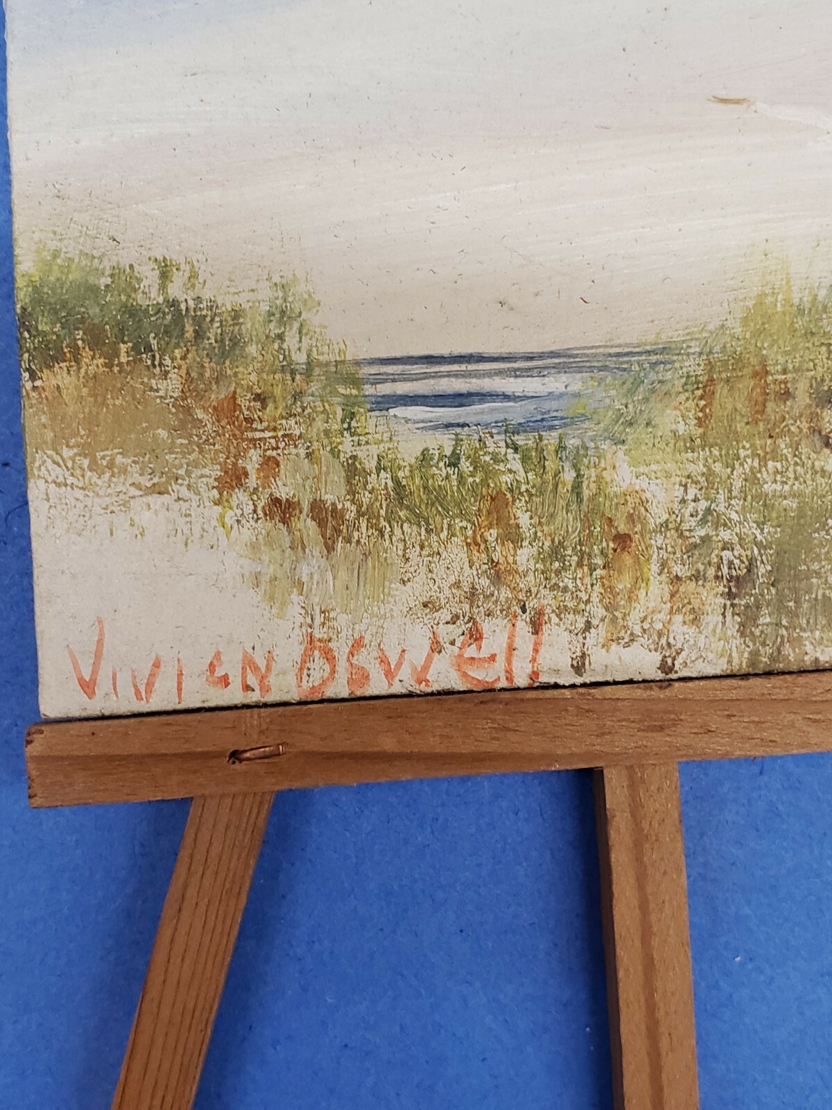 Miniature Dollhouse Nautical Painting Of Cape Cod signed Artisan Vivien ...