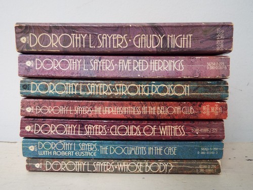 Lot 7 Dorothy L. Sayers Books Vtg Lord Peter Wimsy Series 9780380008971 ...