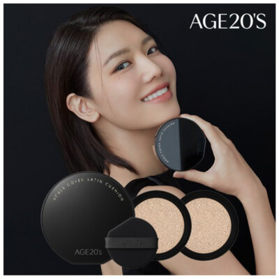 AGE20s Noble Cover Satin Cushion 1pcs + Refill 1pcs Tone Up Long ...