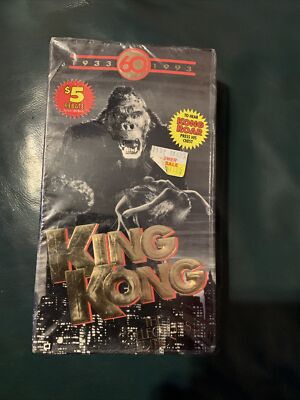 King Kong VHS 60th Anniversary Edition B&W The Collector's Edition NEW ...