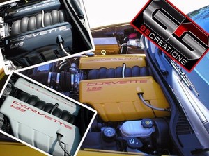 C6 Chevy LS2 Corvette Color Coded GM FUEL RAIL COVERS | eBay