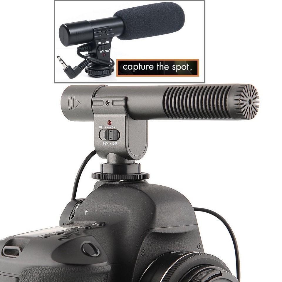 Professional Mini Condenser Microphone For Camera Camcorder Sony Nikon ...