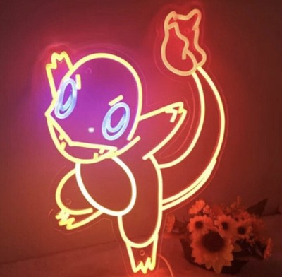 CHARMANDER led neon lights sign | home room decor ANIME CUTE CARTOON ...