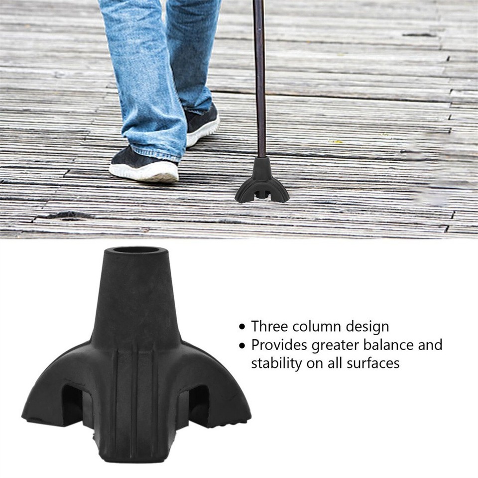 Rubber Anti-slip Cane Crutch Foot Pad Corner Pad Crutch Head Cover 19mm ...