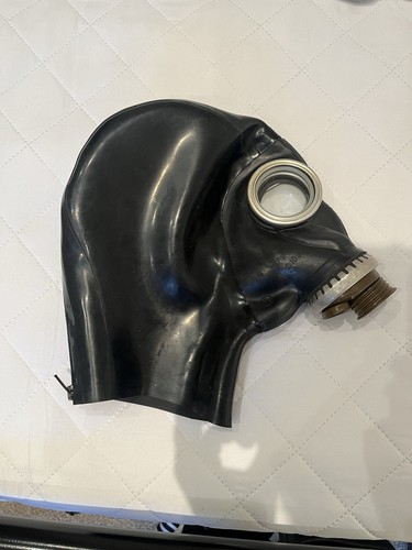 Blackstyle Latex Rubber Russian Gasmaks Hood With Hairguard. Size Small ...