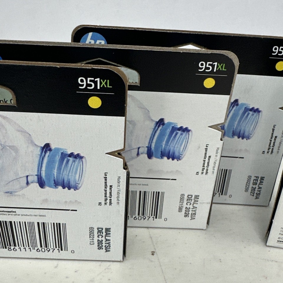 HP 951XL & HP 950 - XL Yellow/Magenta + Black Ink Cartridges (Exp 12/25 ...