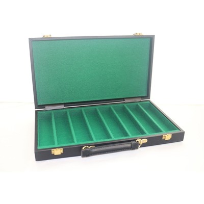 Black Vinyl Faux Leather Poker Chip Case 400 Chip Capacity NEW (cl4) | eBay
