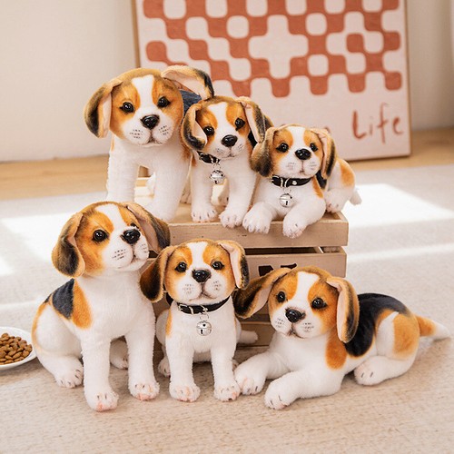 Simulated Beagle Dog Doll Plush Toy Stuffed Animal Kids Birthday Gift ...