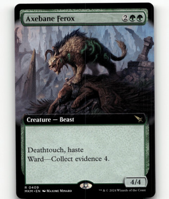 MTG Axebane Ferox (Extended Art) 409 - Murders at Karlov Manor | eBay