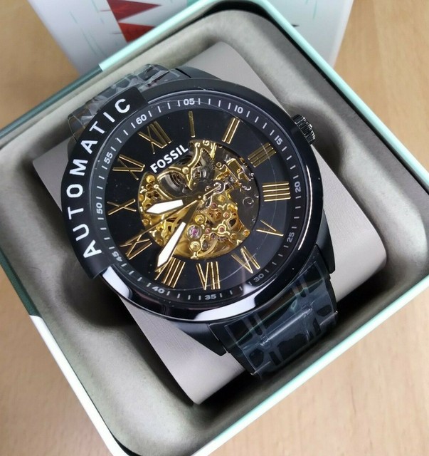 Fossil Skeleton Black Men's Watch - BQ2092 for sale online | eBay