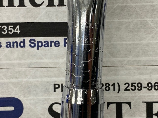 PROTO 6062A 1/4" Drive Ratcheting Head Torque Wrench 40-200 Inch Pound ...