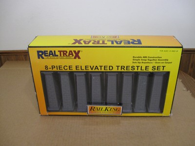 NEW IN BOX MTH 40-1034 REAL-TRAX Elevated TRESTLE SET Bridge Piers | eBay