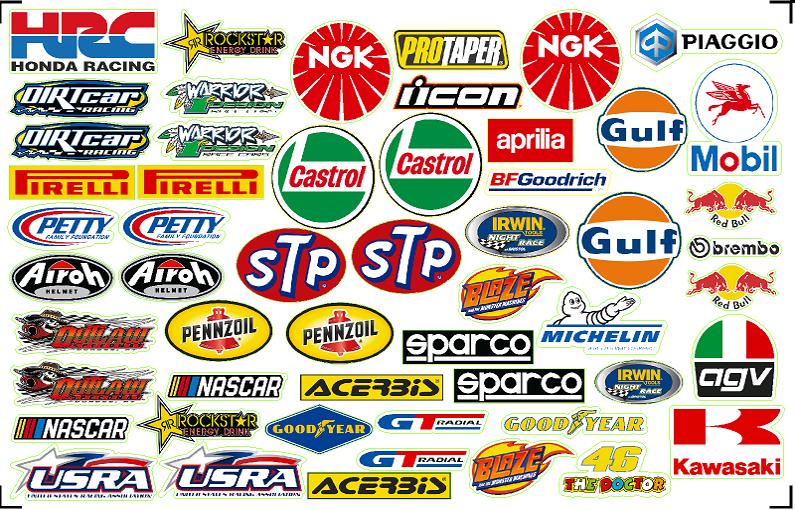 280 Racing Decals Stickers Drag Race Nascar High Quality Vinyl FREE ...