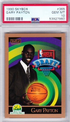 1990 Skybox Gary Payton Rookie Card #365 PSA 10 Gem Mint RC Wow ...
