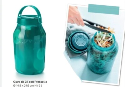 TUPPERWARE GIARA DA 3 Litri Con Pressello | eBay