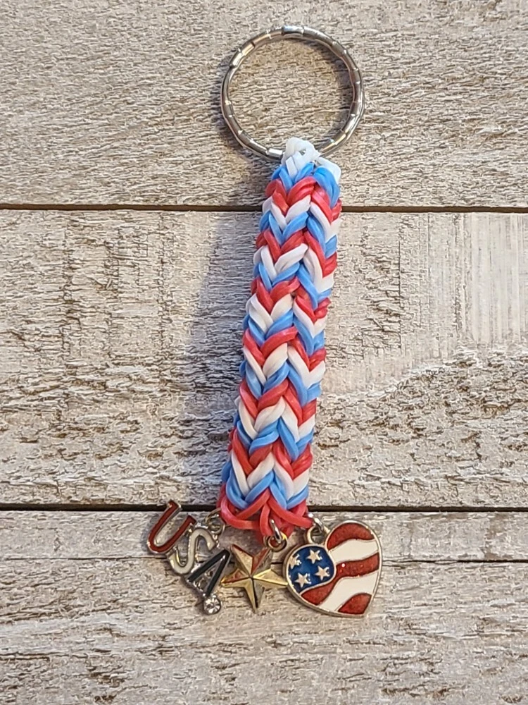 Rainbow Loom Keychain