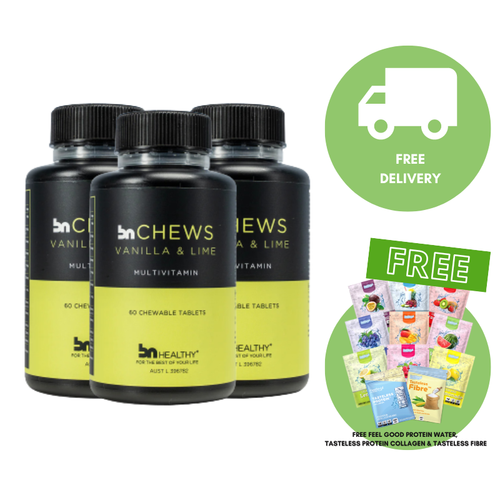 BN Chews - Vanilla & Lime - 3 bottles, FREE POST + FREE Feel Good ...