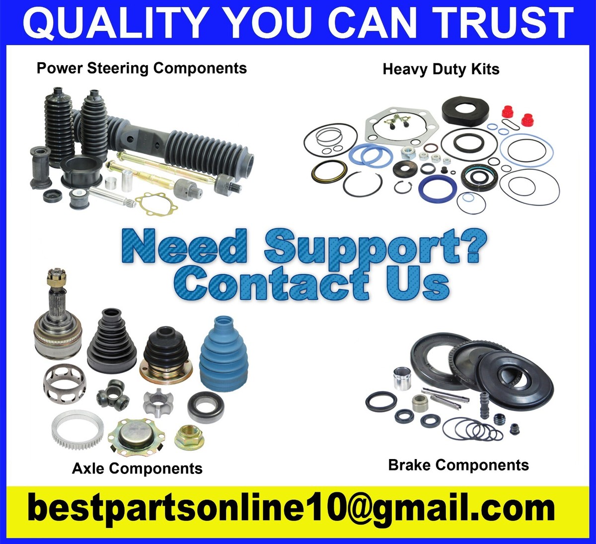 Edelmann 9121 Power Steering Rack And Pinion Seal Kit - Complete Repair ...