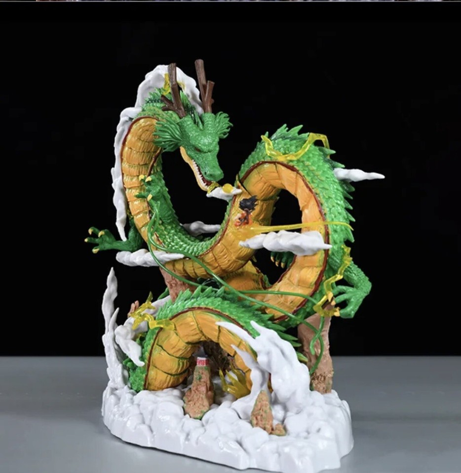 24m Dragon Ball Anime Figure Goku and Shenron model Statue Collection ...