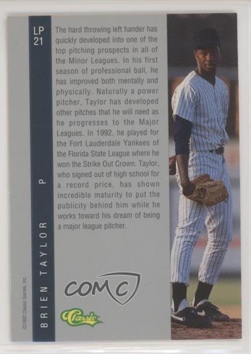 1992 Classic Four Sport Draft Pick Collection LPs /46080 Brien Taylor ...