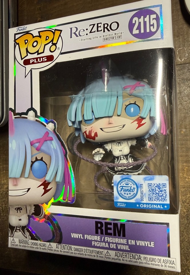 Funko Pop! Plus Re:Zero Rem with Morningstar Shop Exclusive #2115 New ...