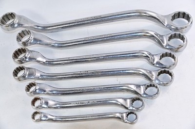 Good set Britool 7 Cranked Ring Spanners BS /W from 5/8”to 1/4” BS ...
