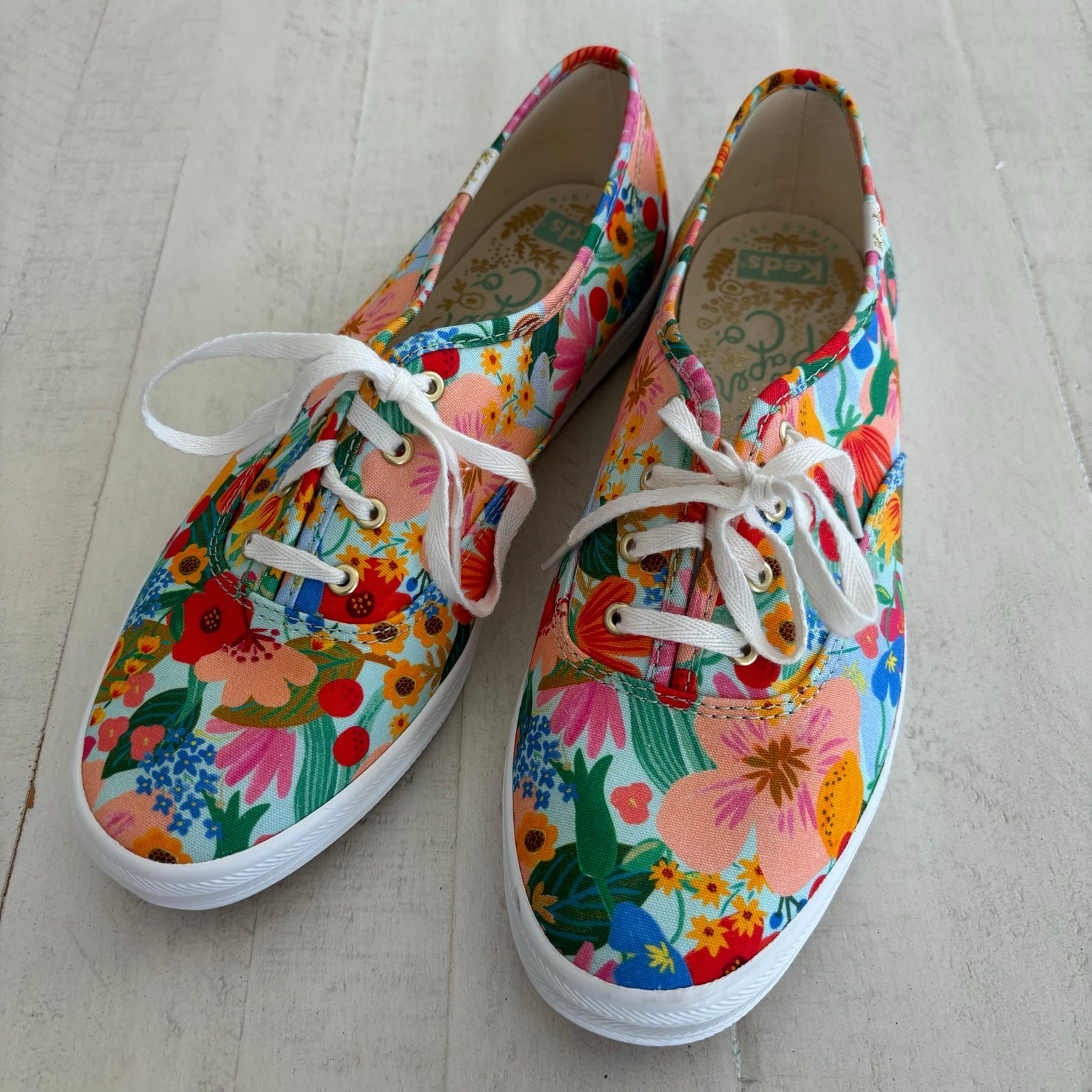 Rifle Paper Co. X Keds Collab Floral Shoes Sneakers Size 8 Womens NWOT ...
