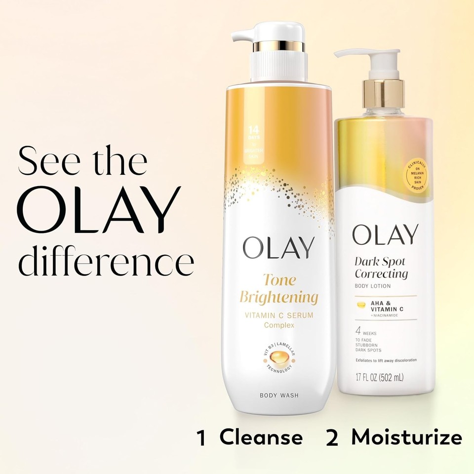 Olay Dark Spot Correcting Body Lotion with AHA Vitamin C Niacinamide 17 ...