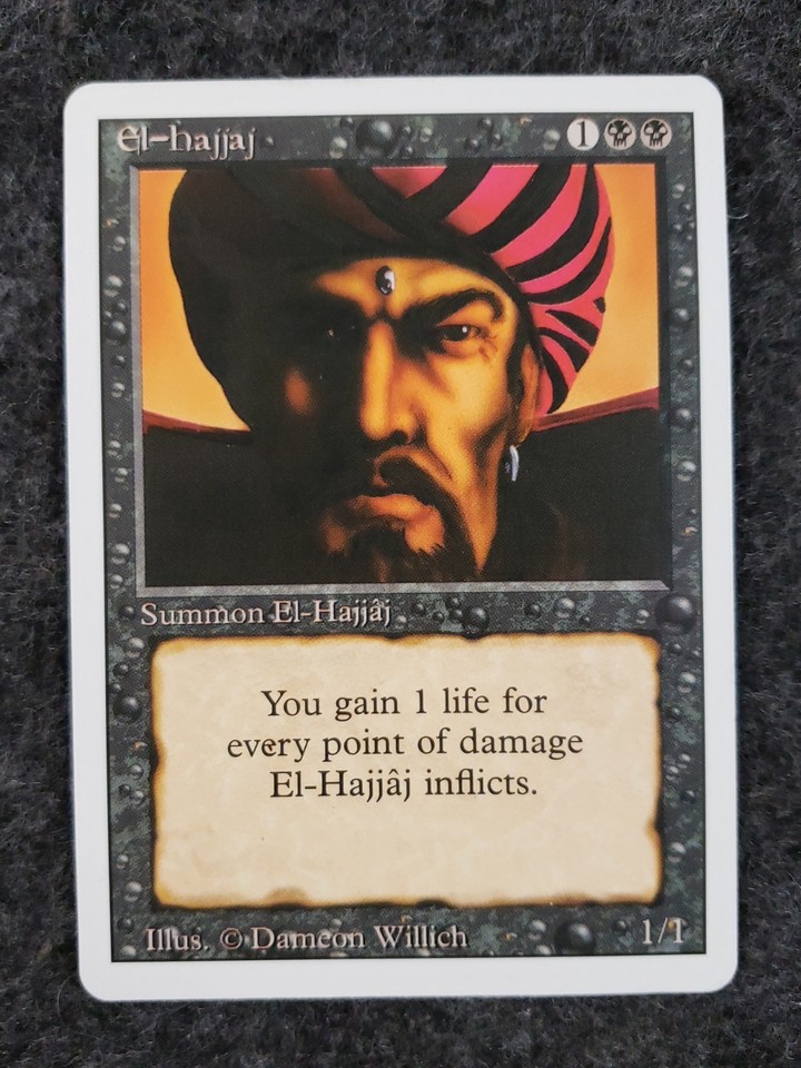 El-Hajjaj Magic: The Gathering - Revised - NM MTG Never Played ...