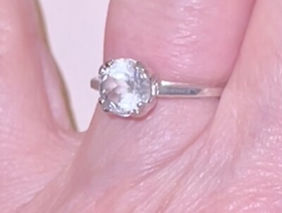 Joseph Esposito ESPO Sterling Silver Solitaire CZ Ring Sz 7 | eBay