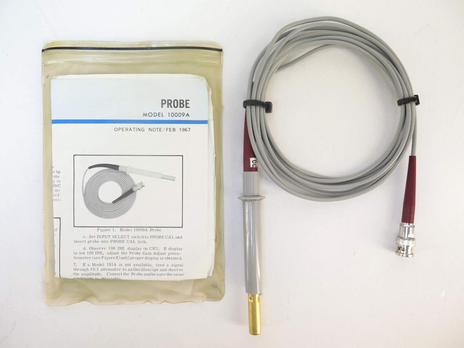 HP 10009A 10:1, 10MΩ, 0.2-4V, TV Waveform Probe for 191A Waveform ...