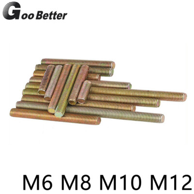 M6 M8 M10 M12 Threaded Rod Studding Screw Various Lengths 120 - 300mm ...