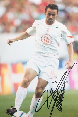 Marc Overmars signed 12x8 photo Holland Image A UACC Registered dealer ...