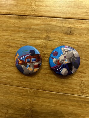 2024 SDCC Hasbro x Transformers Optimus Prime & Megatron Button Set | eBay