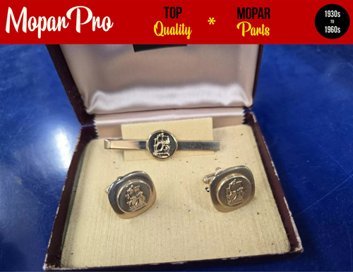 NOS 1940s 50s 60s Plymouth Cufflinks Set With Tie Bar 1950 1951 1952 46 ...