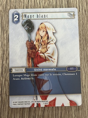 Carte 1-161C Mage Blanc Final fantasy trading card game Square Enix | eBay