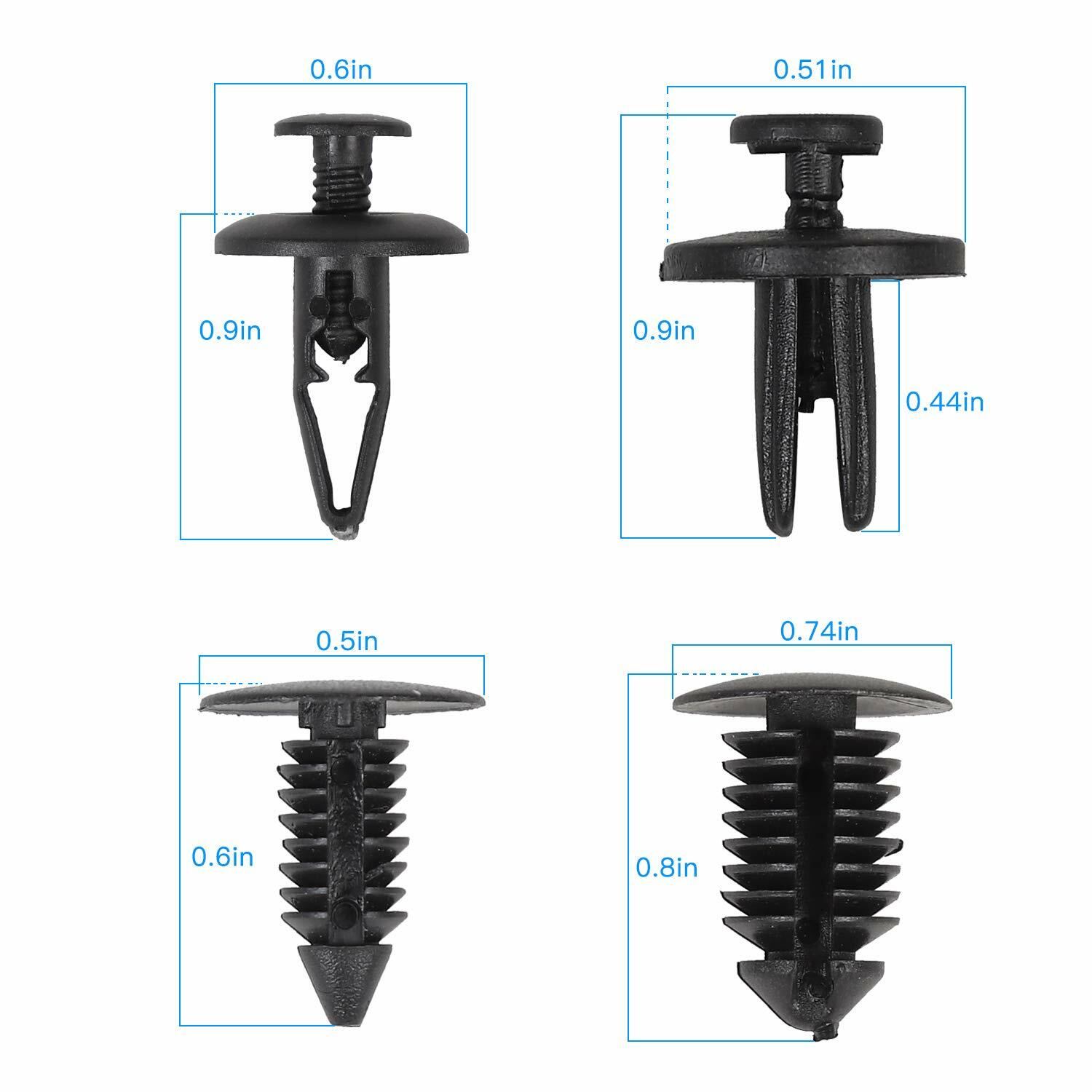 415pcs Retainer Kit Push Rivet Pins Clips Fastener Plastic For Ford ...
