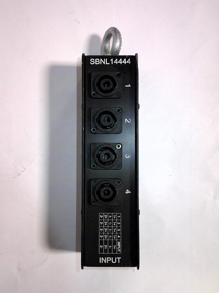 Whirlwind SBNL14444 NL Splitter Breakout 1 NL4, 4 NL4, Parallel-Wired w ...