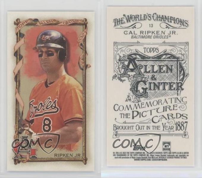 2023 Topps Allen & Ginter Mini A&G Back Cal Ripken Jr #13 HOF 0f28 | eBay