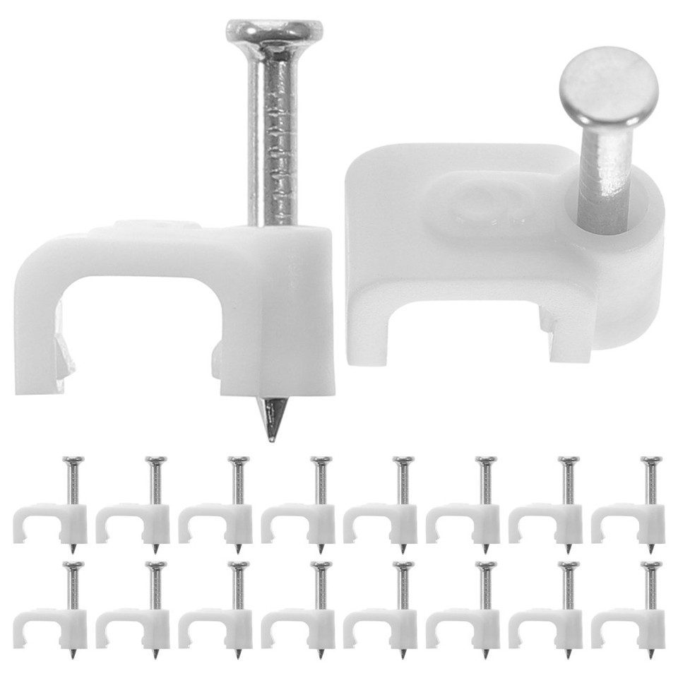 500 Pcs Wire Clamping Buckle Cord Management Clips Cable Clamps Tacks ...