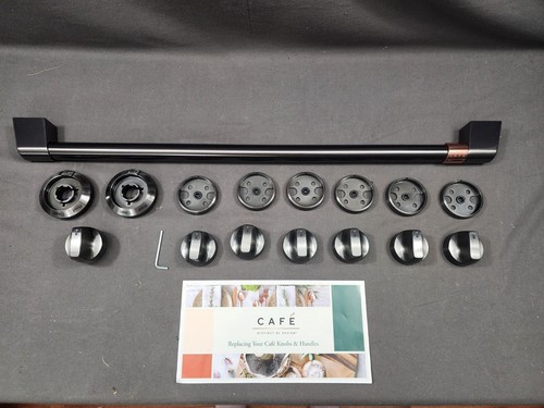 GE Café Gas Range Knobs Handles Brushed Nickel Handles | eBay