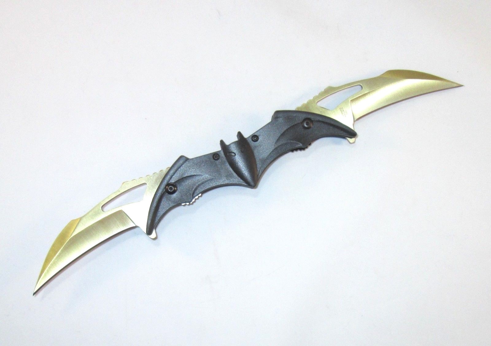 Batman Tactical Assisted Folding Double Blade Bat Knife Stainless 12 ...