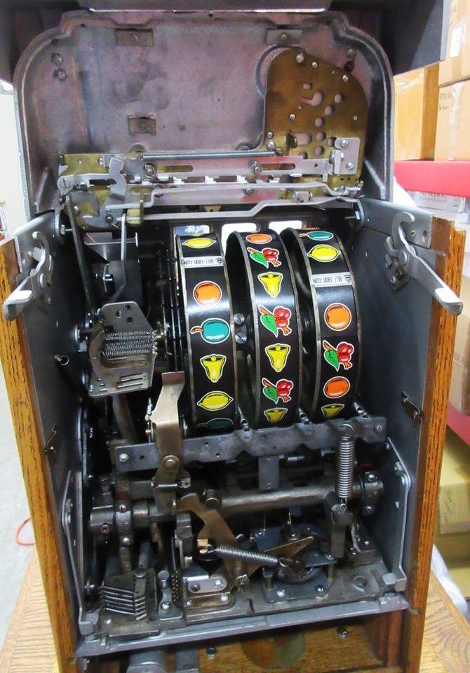 Mills 5c Silver Palace Slot Machine Original Circa 1950 | eBay