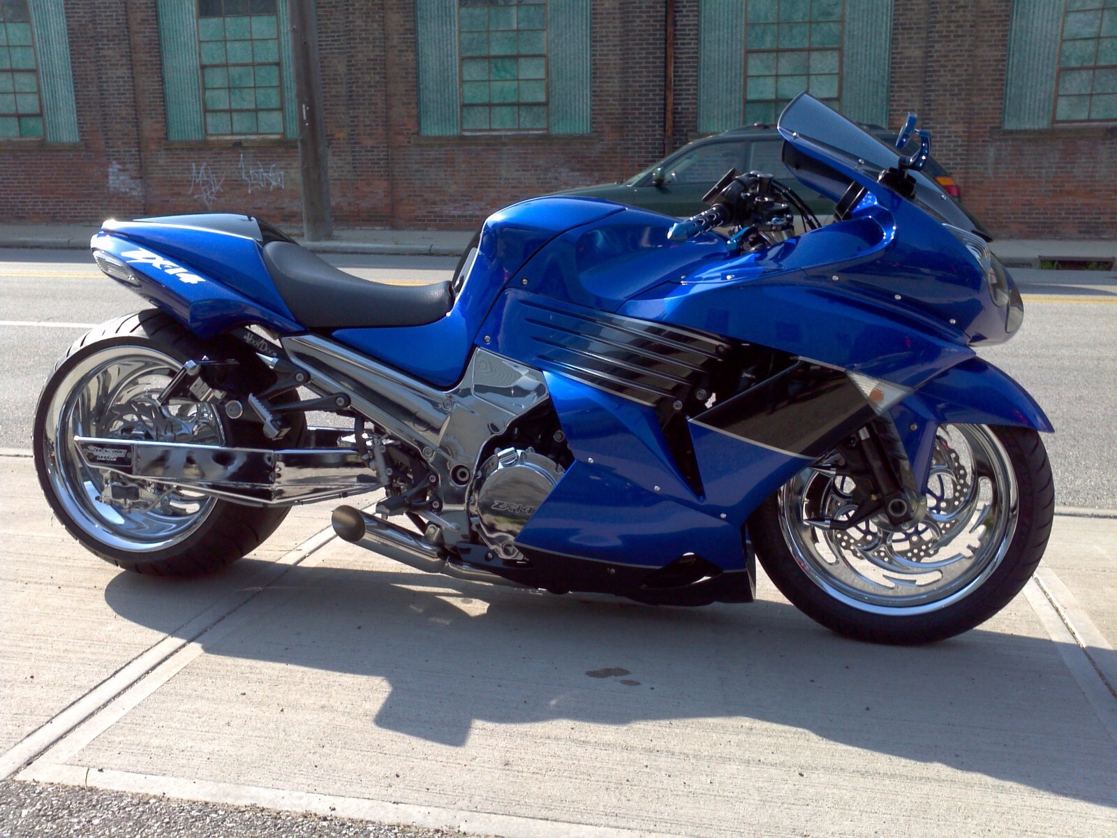 Voodoo Dual Shorty Exhaust 08-11 Kawasaki ZX14 Polished VEZX14K8P | eBay