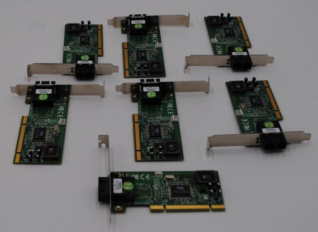 Lot of 7-AXFE-1311-0126- Axcen Network PCI-E Fiber Optic Network Card N ...