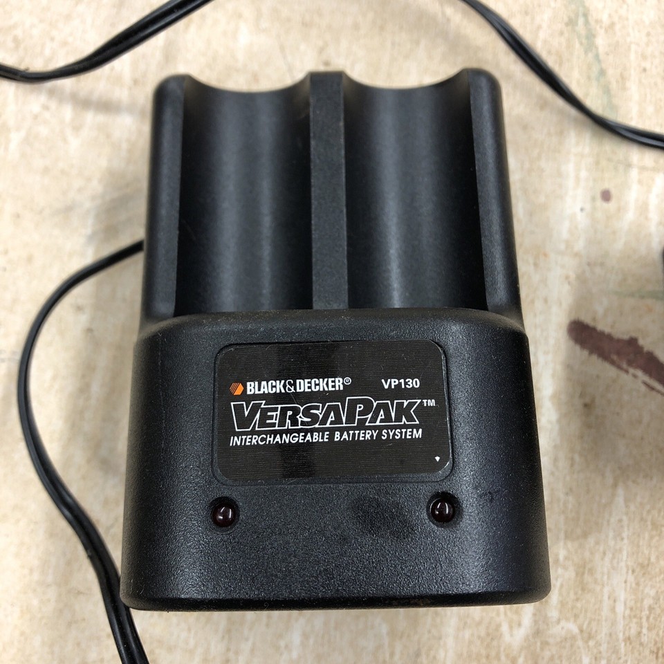 BLACK & DECKER Versapak Dual Port Battery Charger model VP130 | eBay